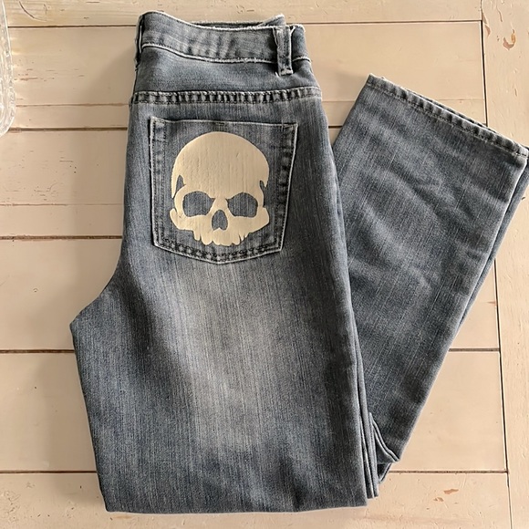 Route 66 | Bottoms | Boys Skull Halloween Jeans Distressed Denim Route ...